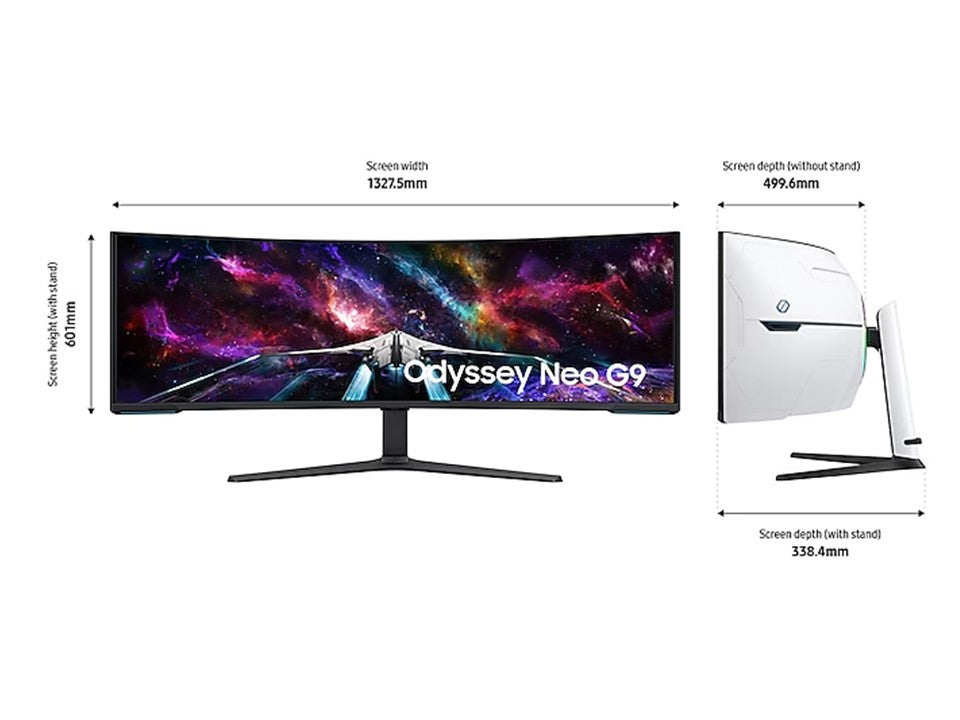 Samsung 57 inches G95NC Odyssey Neo G9 Dual Ultra HD 4K 240Hz Curved G ...