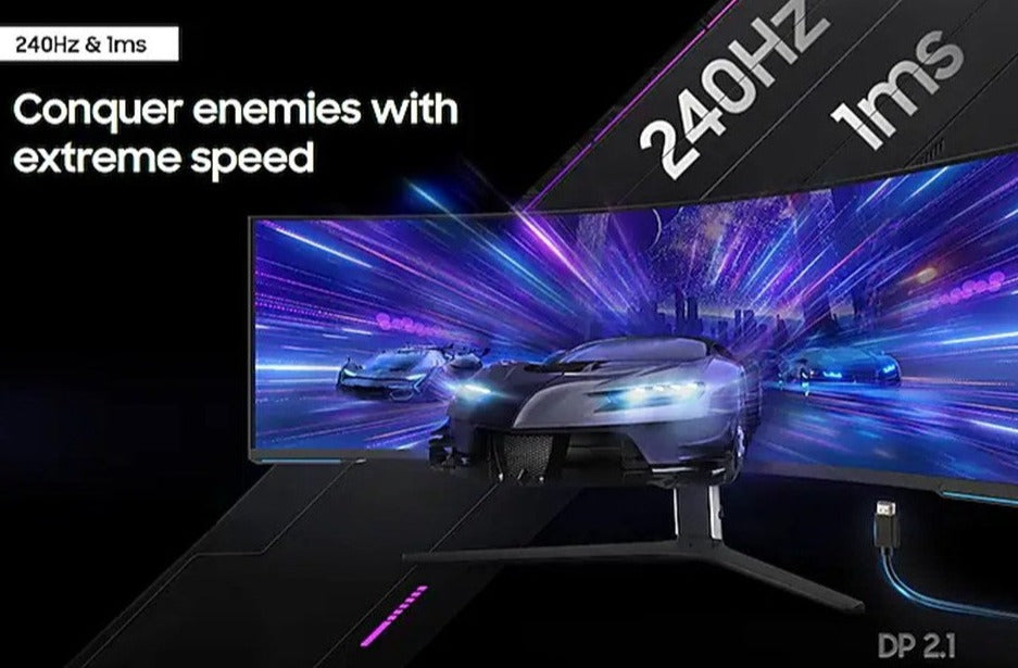 Samsung 57 inches G95NC Odyssey Neo G9 Dual Ultra HD 4K 240Hz Curved G ...